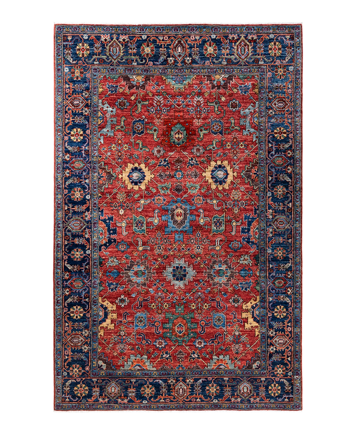Adorn Hand Woven Rugs Serapi 511x93 Area Rug - Red