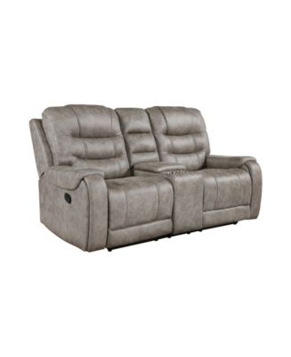 Homelegance White Label Gabi 77" Double Reclining Love Seat with Center ...