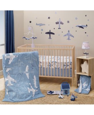 Bedtime Originals Little Aviator 3-Piece Airplane Nursery Baby Crib ...