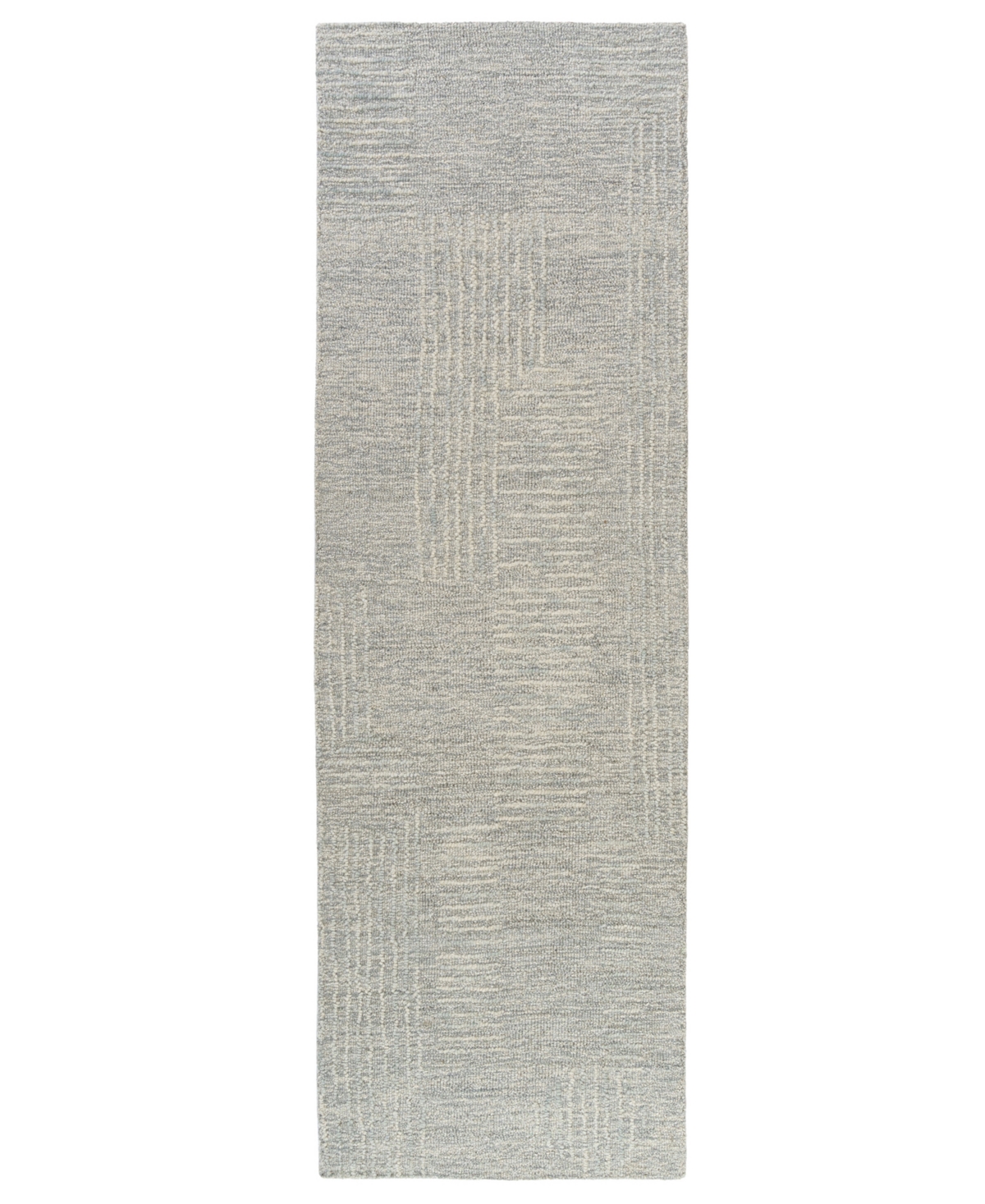 Click here for Lr Home Hadley 26x8 Runner Area Rug - Gray/Ivory prices