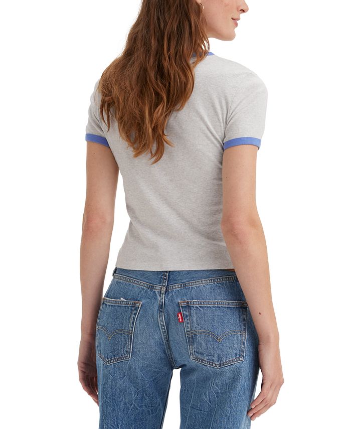 Levi's Women's Ringer Rickie Cotton Graphic T-Shirt - Macy's