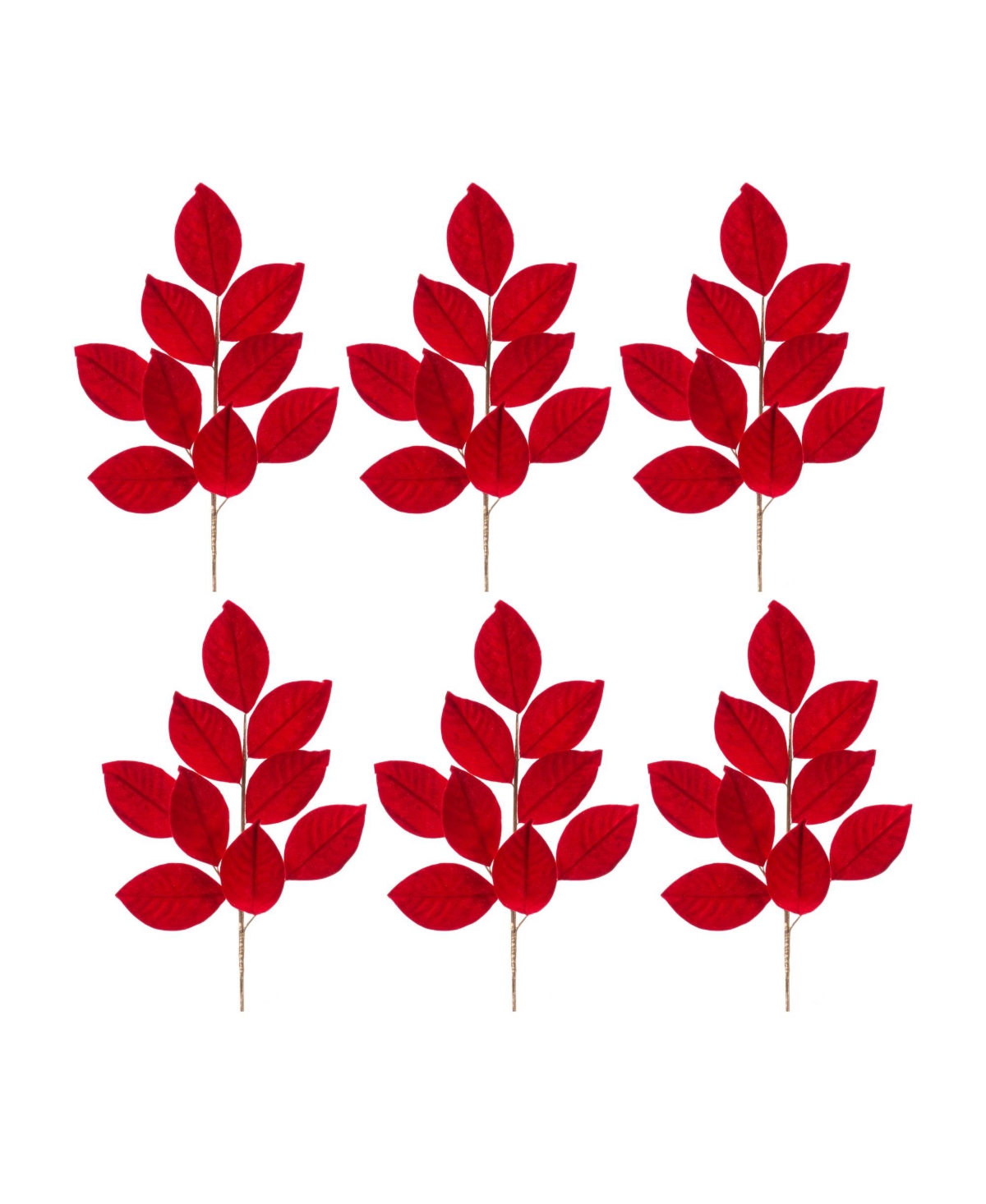Click here for Artificial Flocked Magnolia Leaf Spray (Pack of 6)... prices