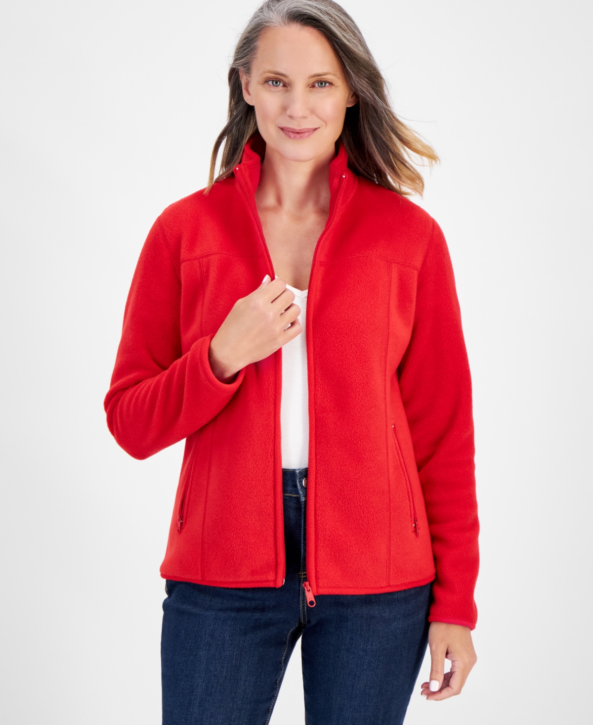 Click here for Style & Co Womens Polar Fleece Jacket  Created for... prices