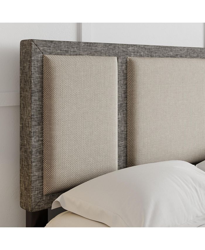 Boyd Sleep Triptych Upholstered Platform Bed Frame - Macy's