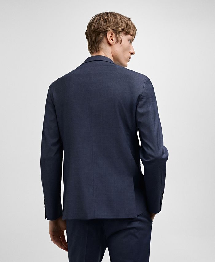 MANGO Men's Super Slim-Fit Stretch Fabric Suit Blazer - Macy's