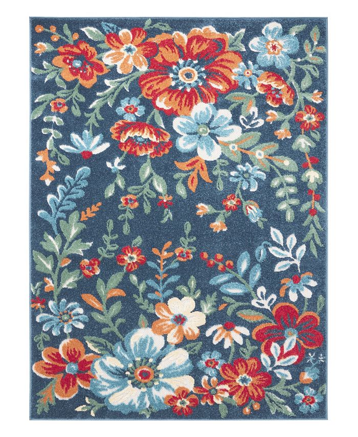 Town & Country Living Hibiscus Bloom Modern Floral Rug Collection - Macy's