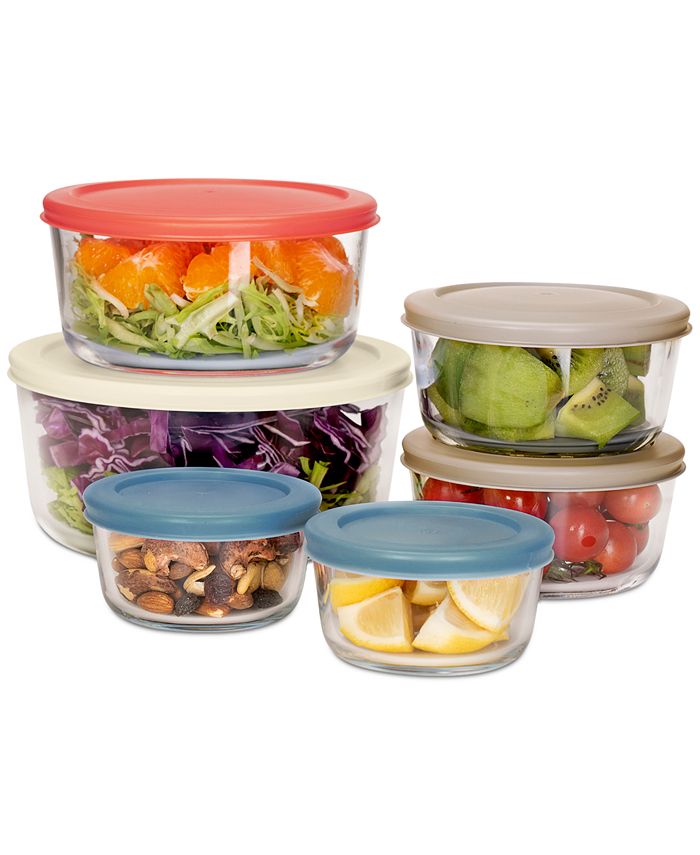 Art & Cook Modern Chef 12-Piece Glass Bowl Set - Macy's