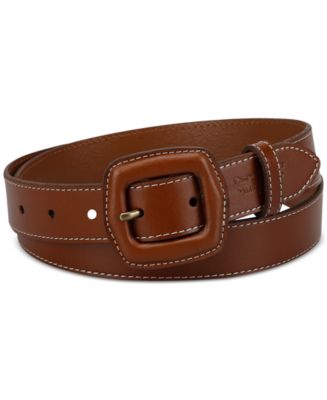 Levi's Women's Western Leather-Wrapped Buckle Belt - Macy's