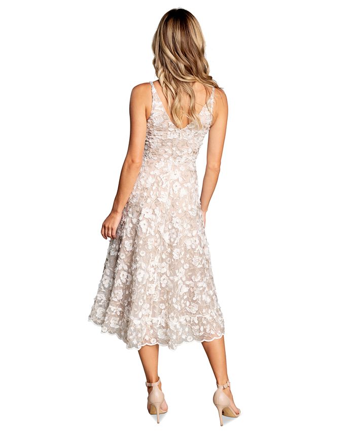 Dress the Population Women's Elisa Floral-Embroidered Midi Dress - Macy's