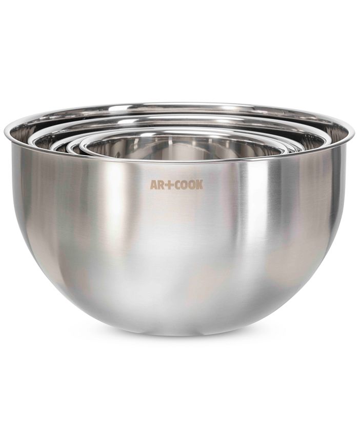 Art & Cook 5-Piece Stainless Steel Mixing Bowl Set - Macy's