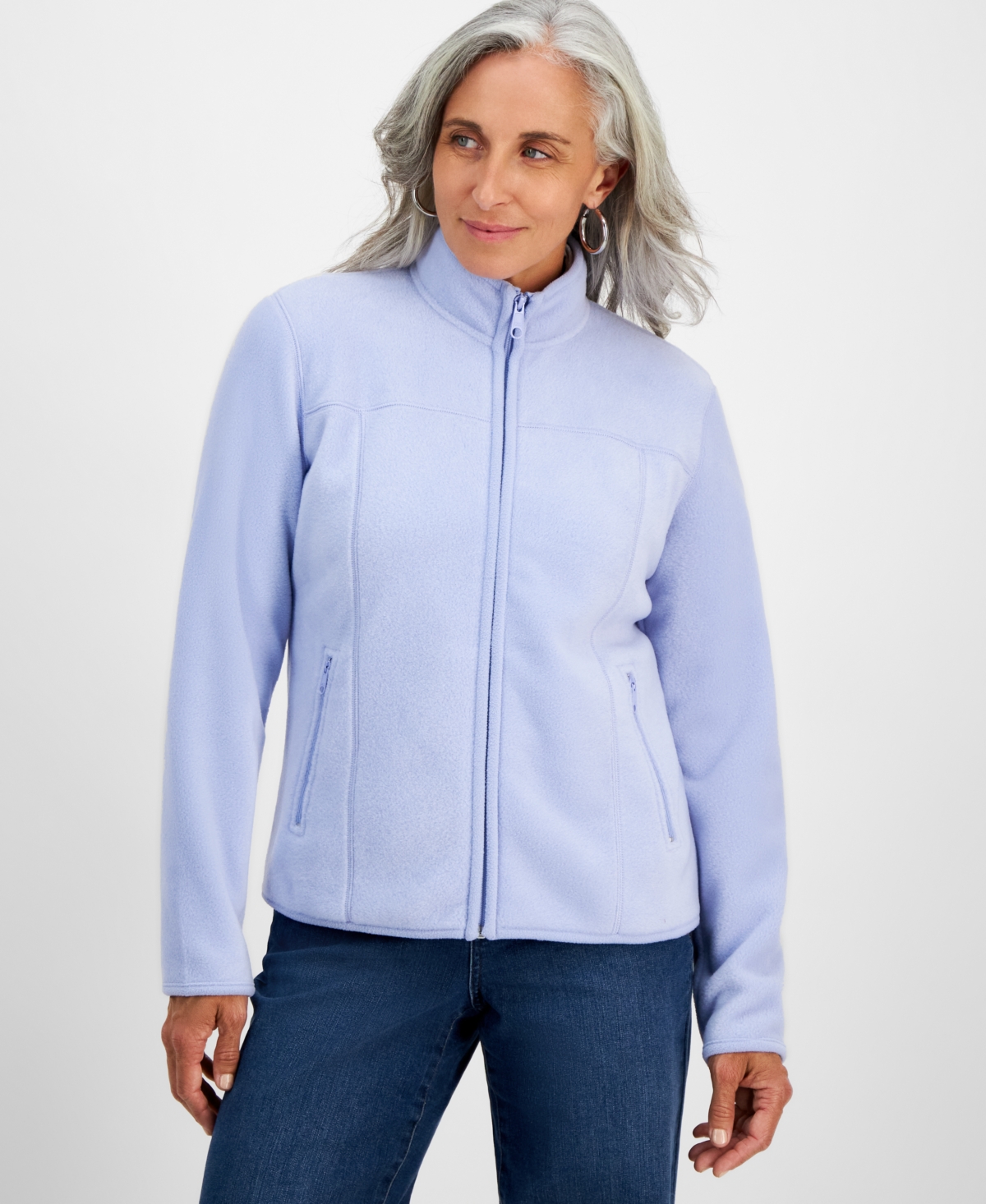 Click here for Style & Co Petite Polar Fleece Zip-Front Jacket  C... prices