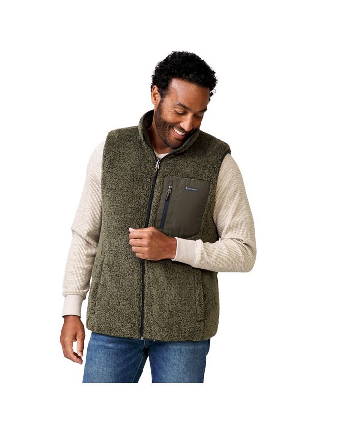 Free Country Men's Atlas Quilted Reversible Sherpa Vest - Macy's