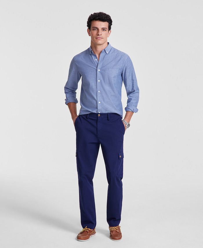 Club Room Men's Regular-Fit Stretch Cargo Pants, Created for Macy's ...
