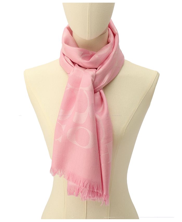 COACH Women's Signature Oblong Scarf - Macy's