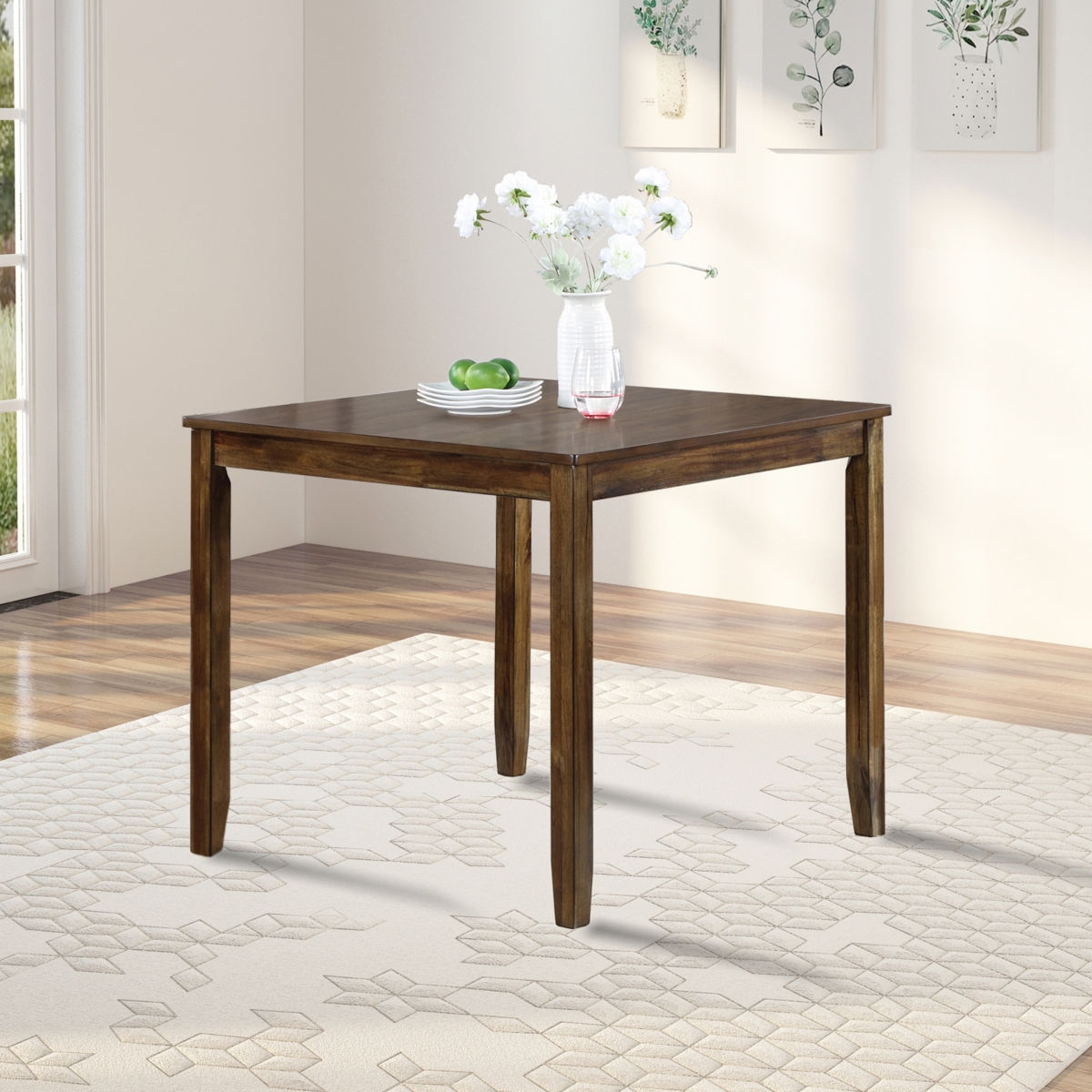 Click here for Streamdale Solid Wood Dining Table with Spacious T... prices