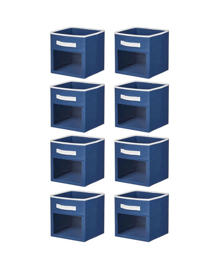 mDesign Fabric Baby Nursery Storage Cube with Front Window - Macy's