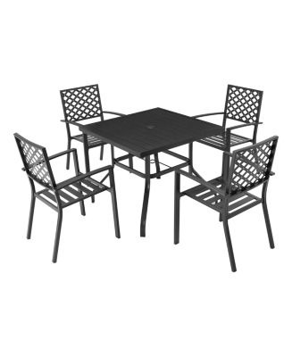 Mondawe 5 Piece Patio Dining Table Set Terrace Dining Set - Macy's
