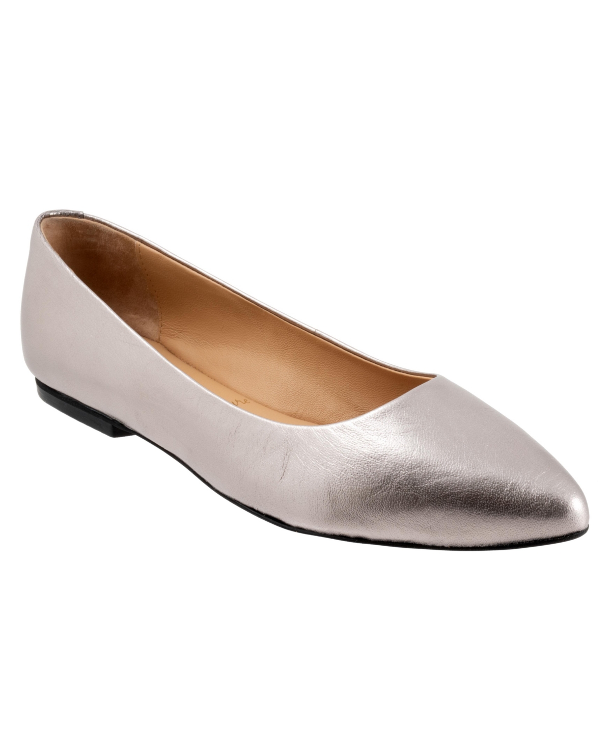 Click here for Trotters Estee Flat - Pewter metallic prices