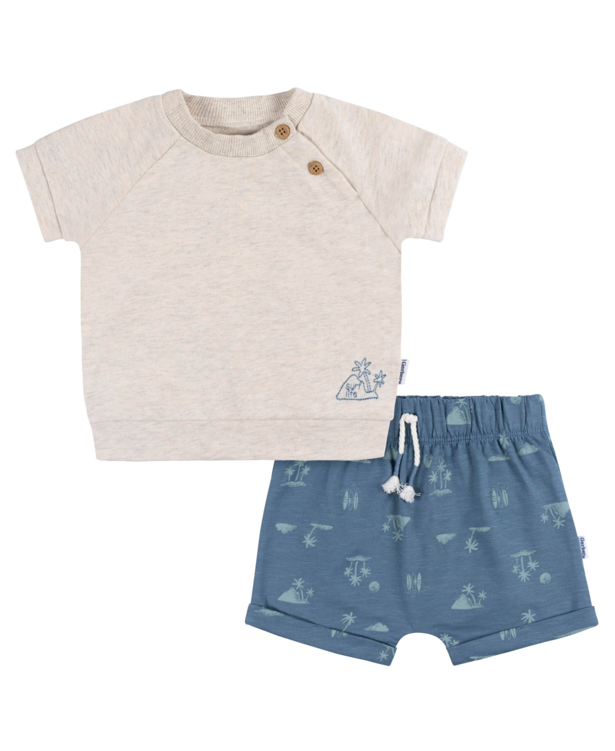 Click here for Gerber Baby Boys T-Shirt and Shorts Set  2 Piece -... prices