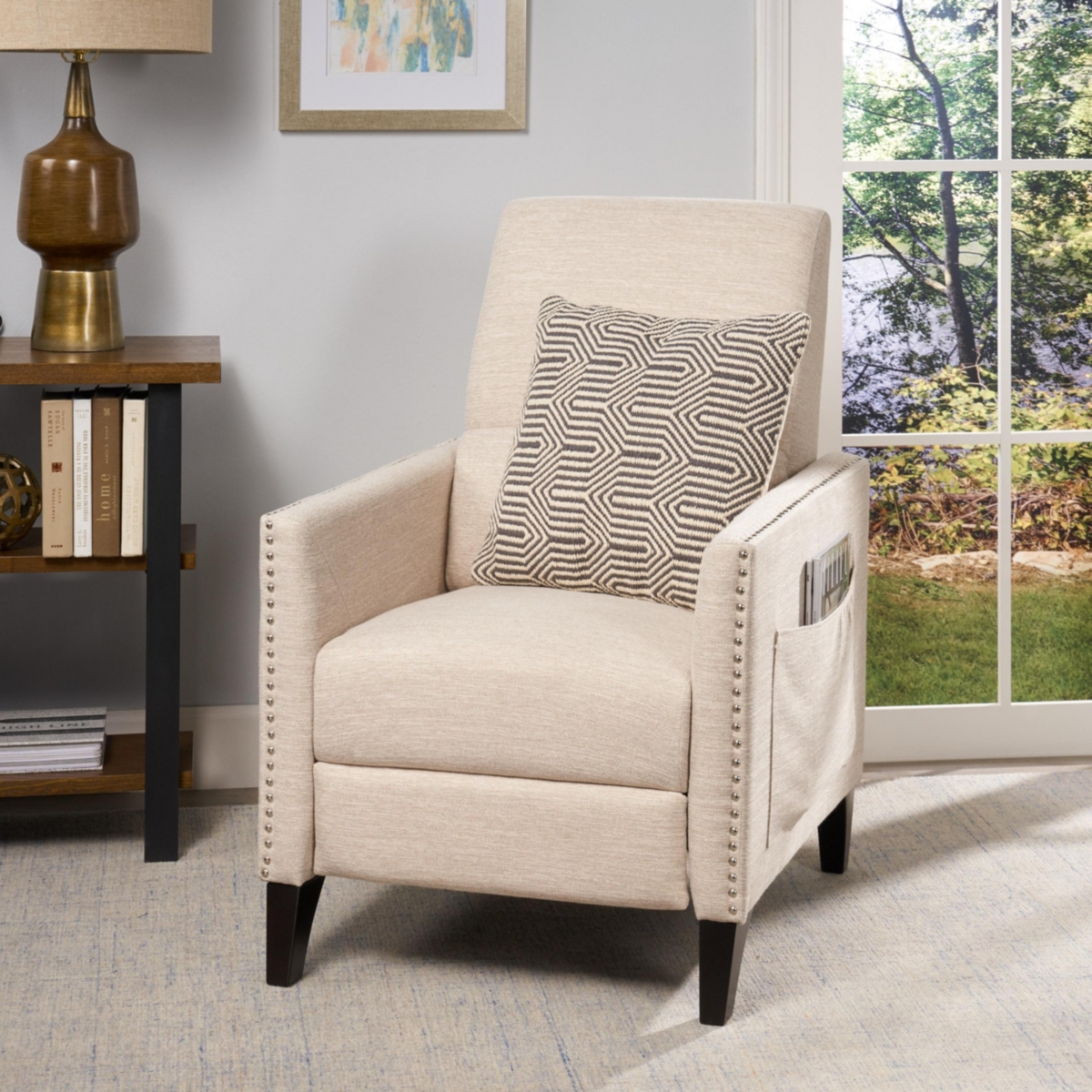 Click here for Streamdale Contemporary Push-Back Recliner with Na... prices