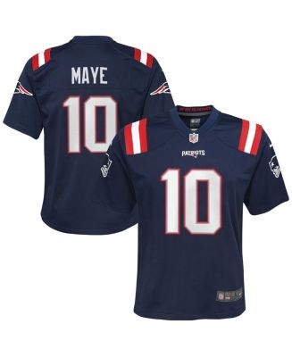 Big Boys and Girls Nike Drake Maye Navy New England Patriots Player ...