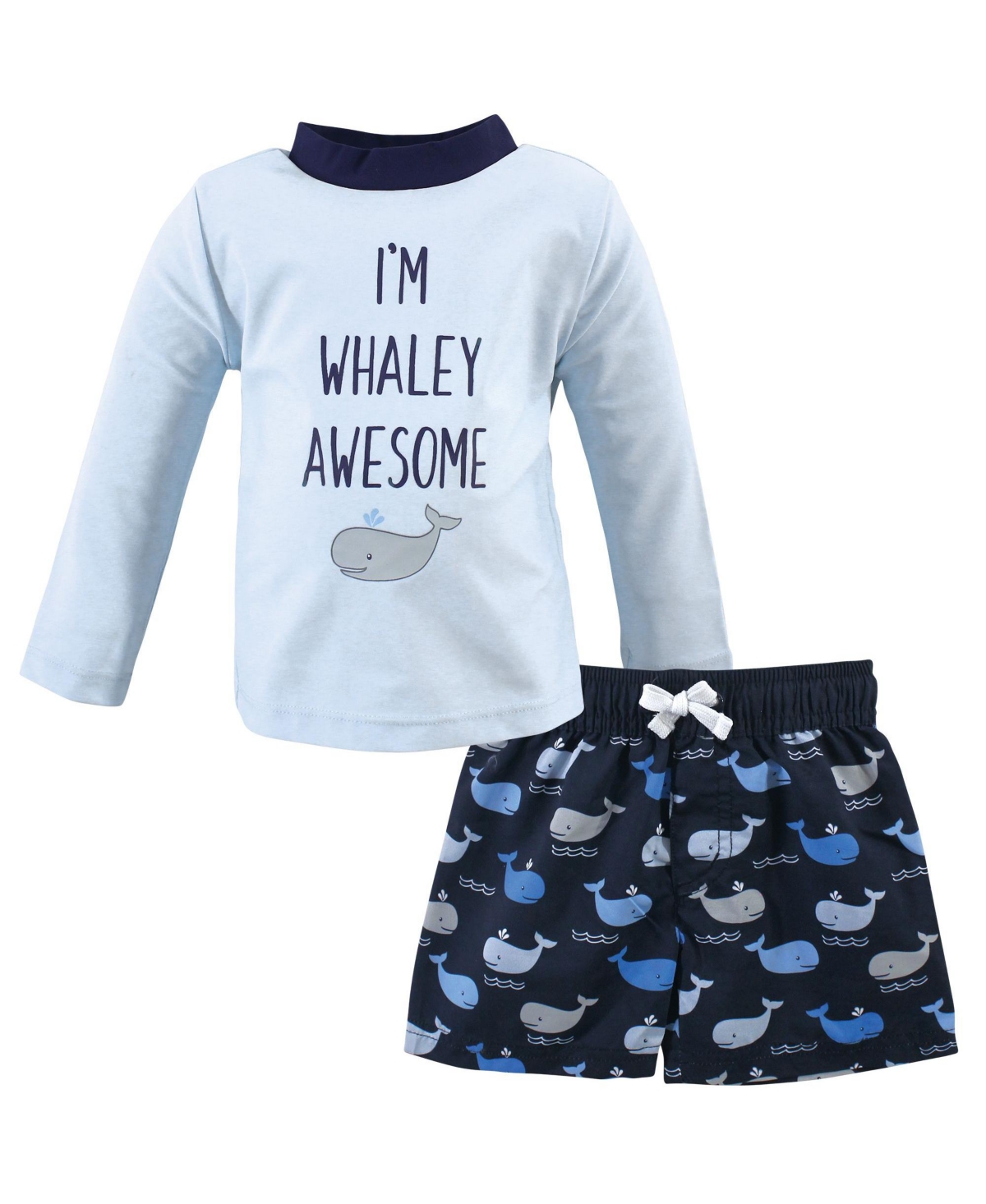 Click here for Hudson Baby Baby Boys Hudson Swim Rashguard Set  S... prices