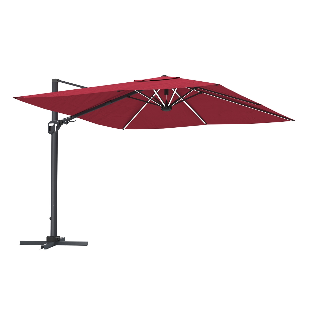 Click here for Casainc 11 Ft Square Cantilever Patio Umbrella wit... prices