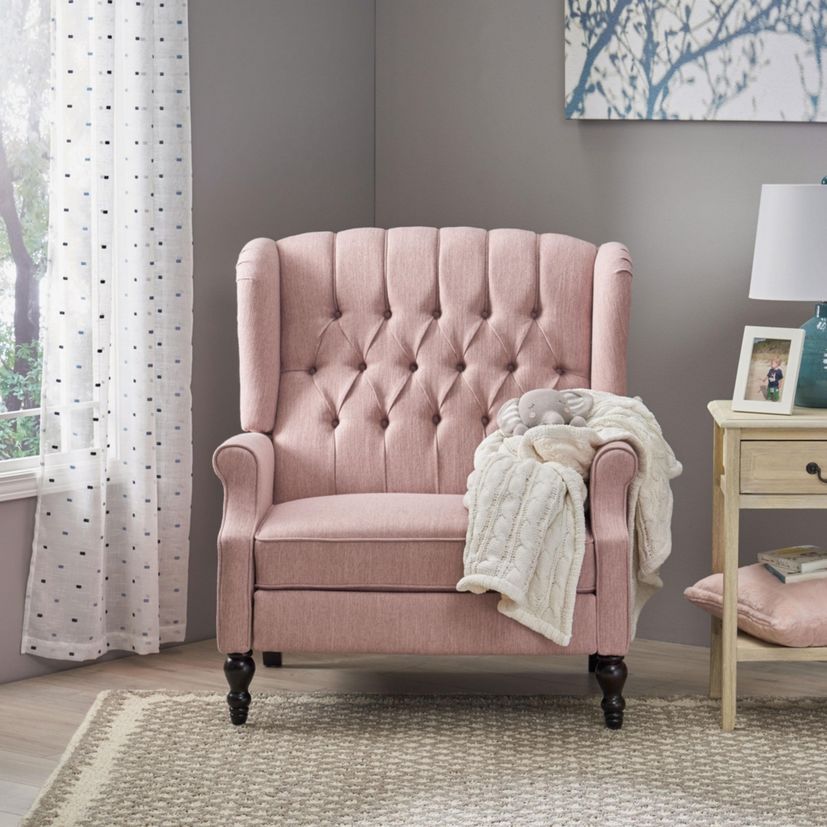 Click here for Streamdale Diamond Stitch Wingback Manual Recliner... prices