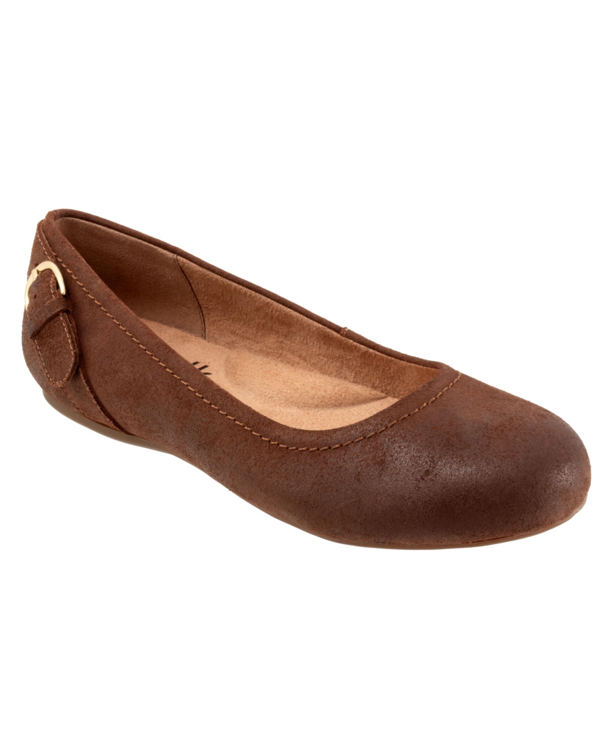 Click here for Softwalk Sydney Flat - Brown suede prices