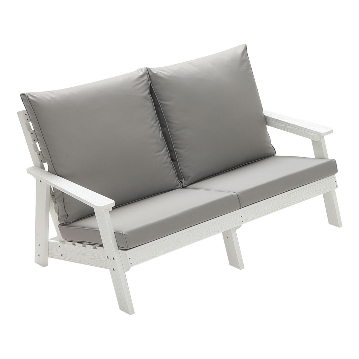 Click here for Streamdale Loveseat with Cushion  Wood Grain Outdo... prices