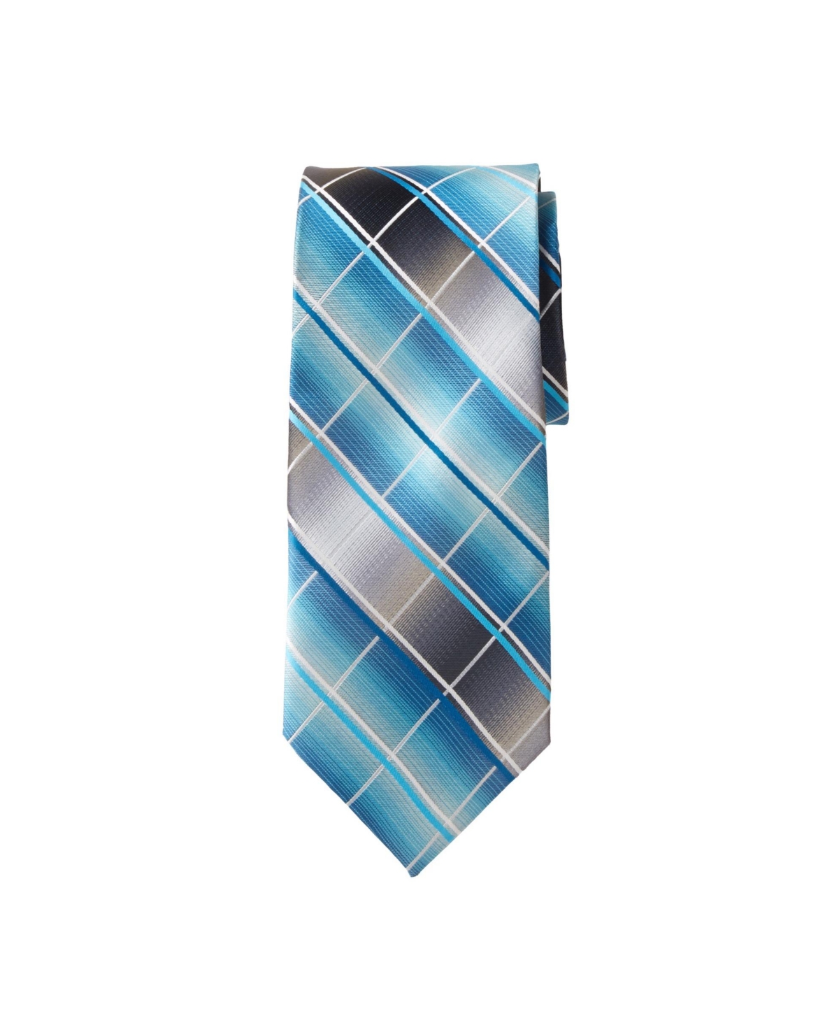 Click here for KingSize Big & Tall Extra Long Check Tie - Steel c... prices