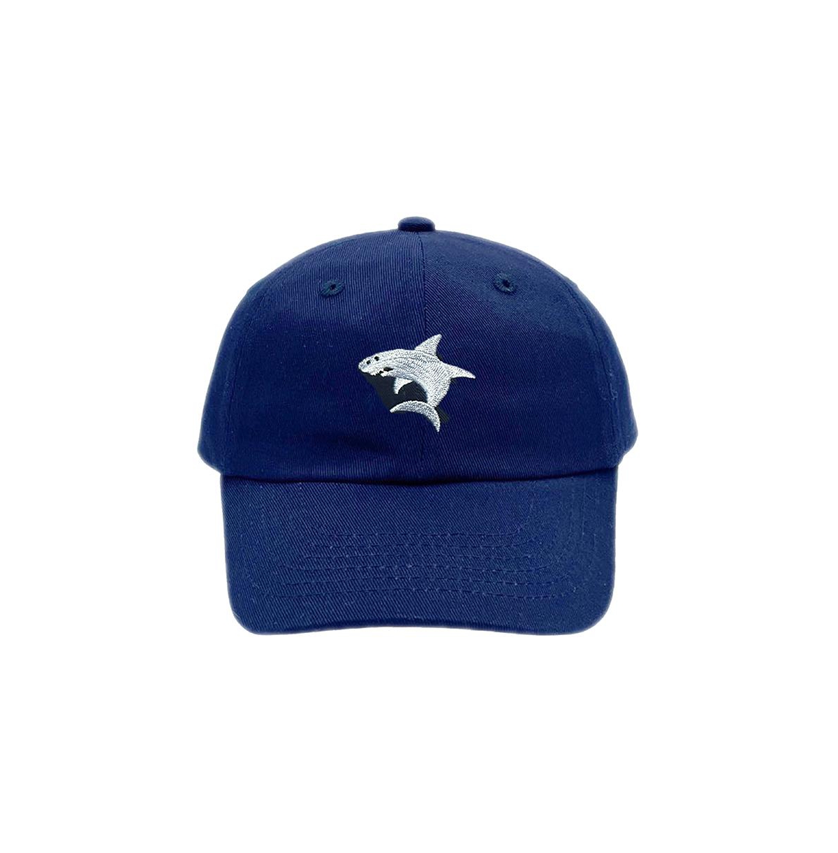 Click here for Bits & Bows Boys Shark Baseball Hat in Navy - Navy prices