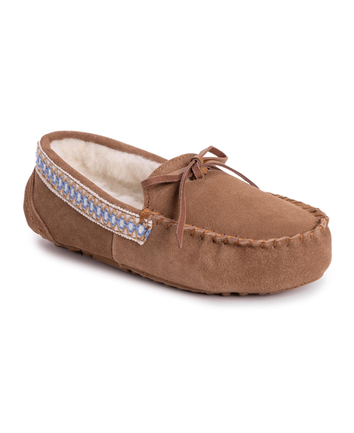 Click here for Muk Luks Womens Jane Moccasin Slippers - Caramel prices