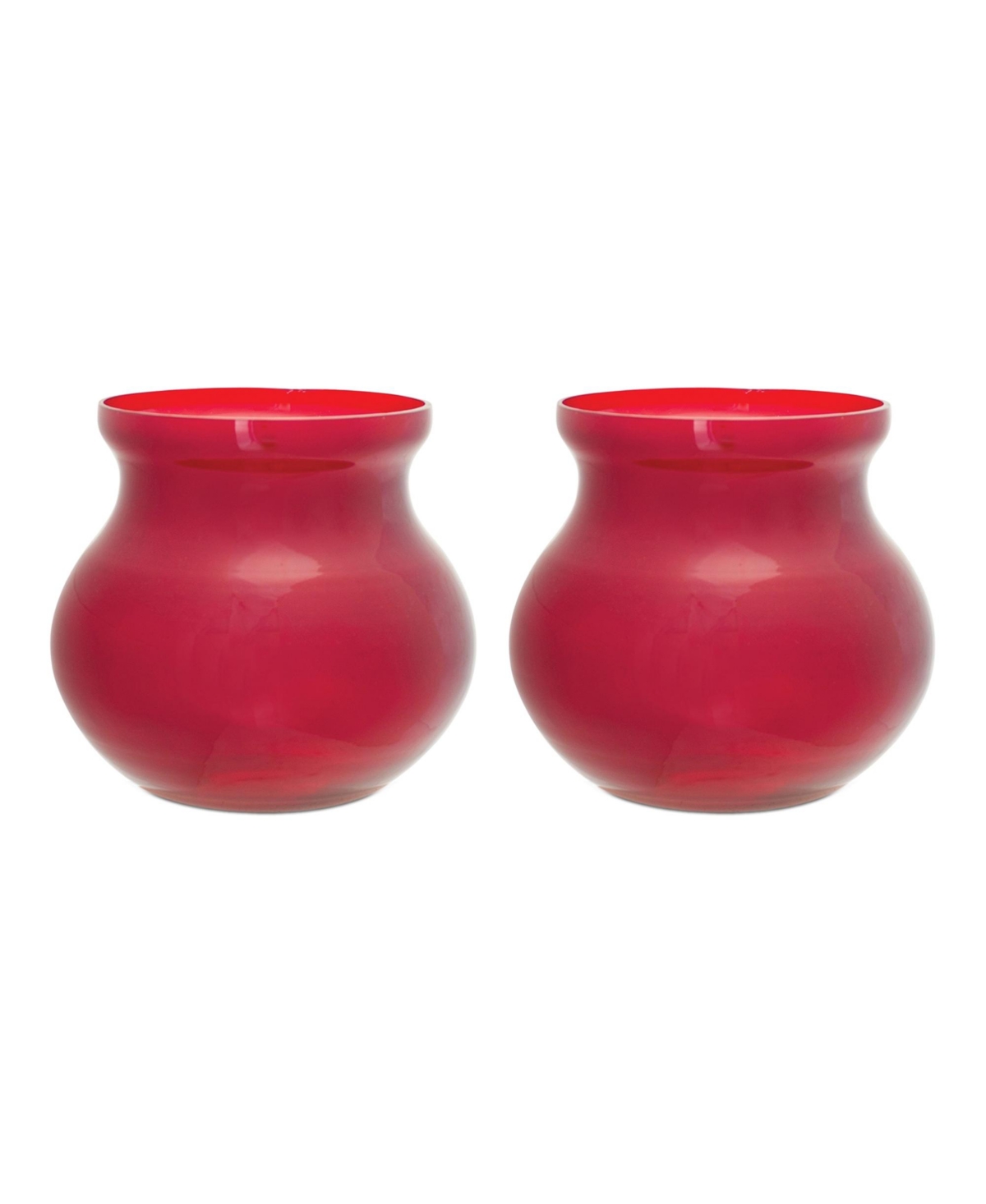 Click here for Slickblue Red Glass Vase Set Vibrant Home Decor Ac... prices
