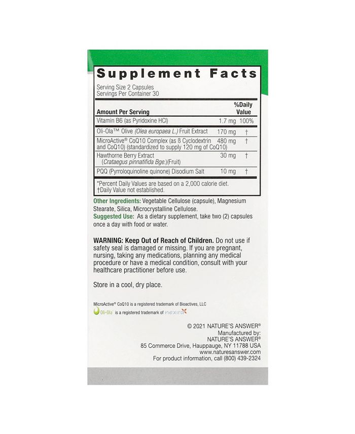 Nature's Answer Cardi Blend - 60 Vegetarian Capsules - Macy's