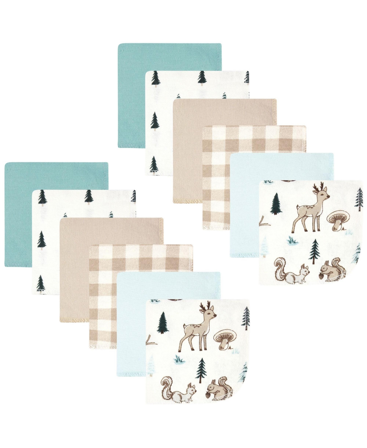 Click here for Hudson Baby Boys Soft Flannel Cotton Washcloths -... prices