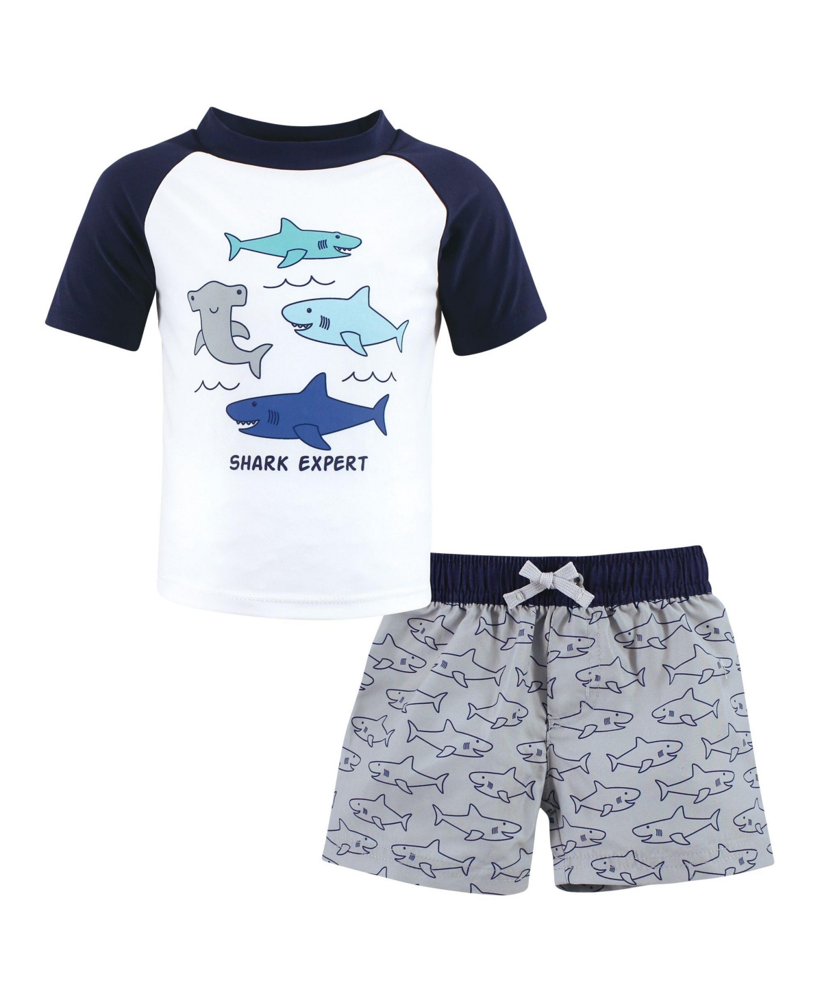 Click here for Hudson Baby Baby Boys Hudson Swim Rashguard Set  L... prices