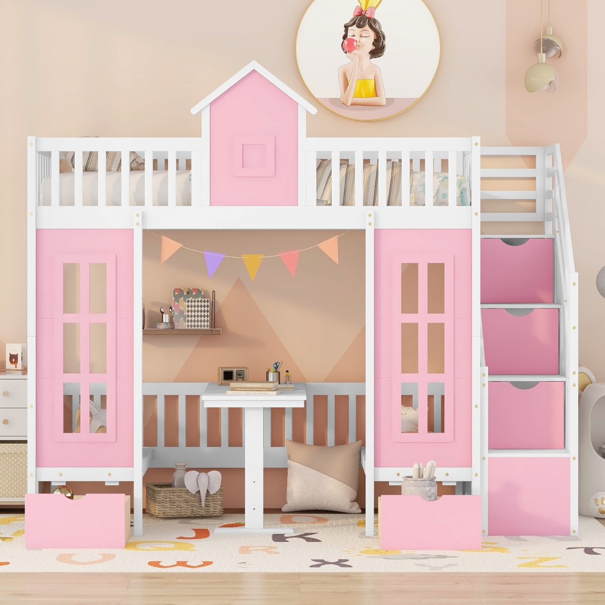 Click here for Streamdale Twin-Over-Twin Bunk Bed with Convertibl... prices