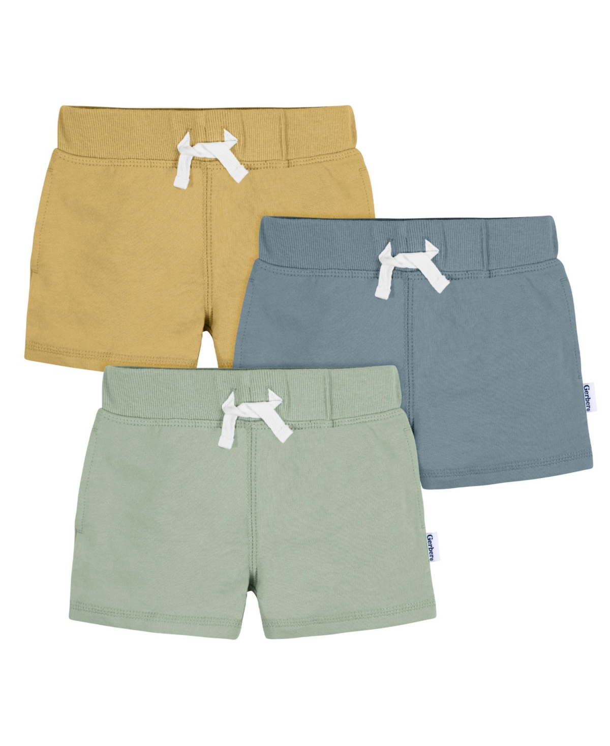 Click here for Gerber Baby Boys Knit Shorts  3-Pack - Blues prices