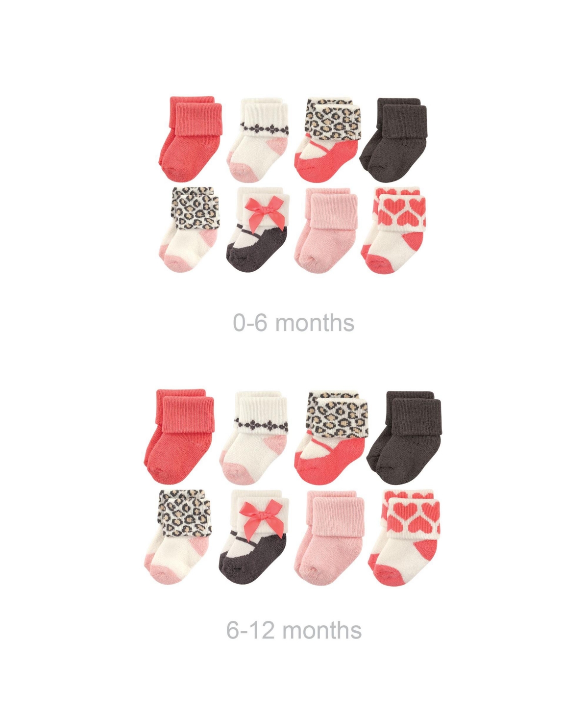 Click here for Luvable Friends Baby Girls Newborn Terry Socks - L... prices