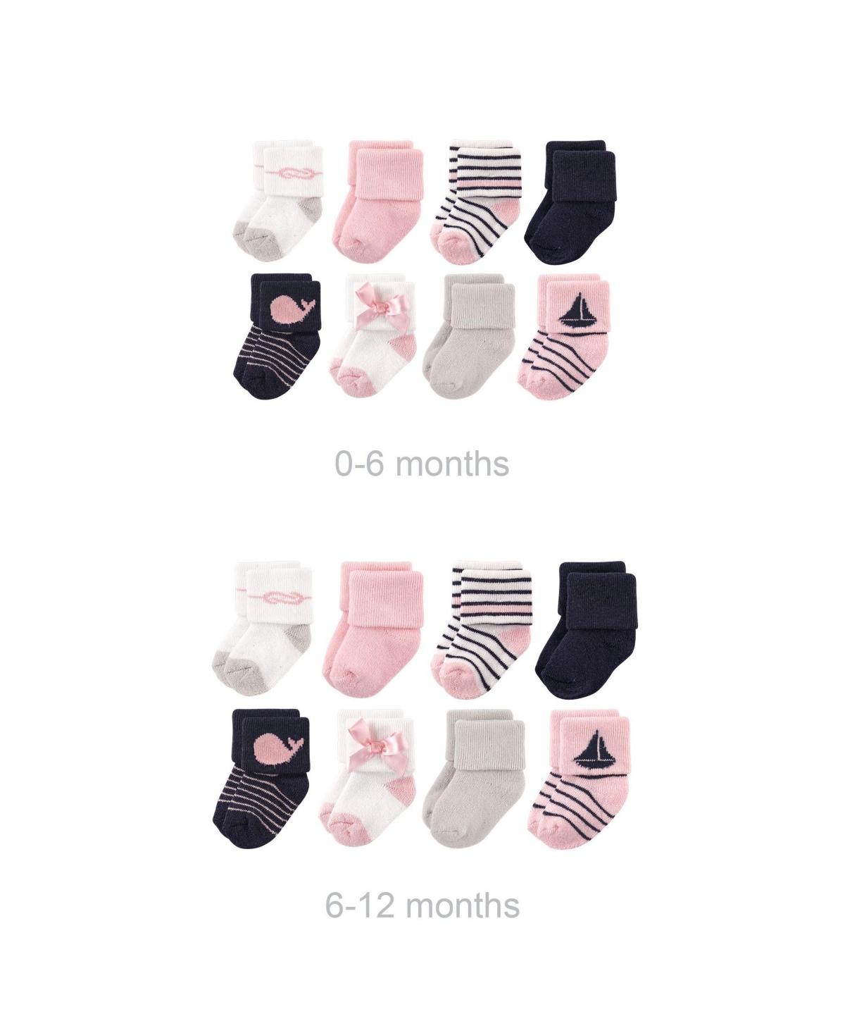 Click here for Luvable Friends Baby Girls Newborn Terry Socks - S... prices
