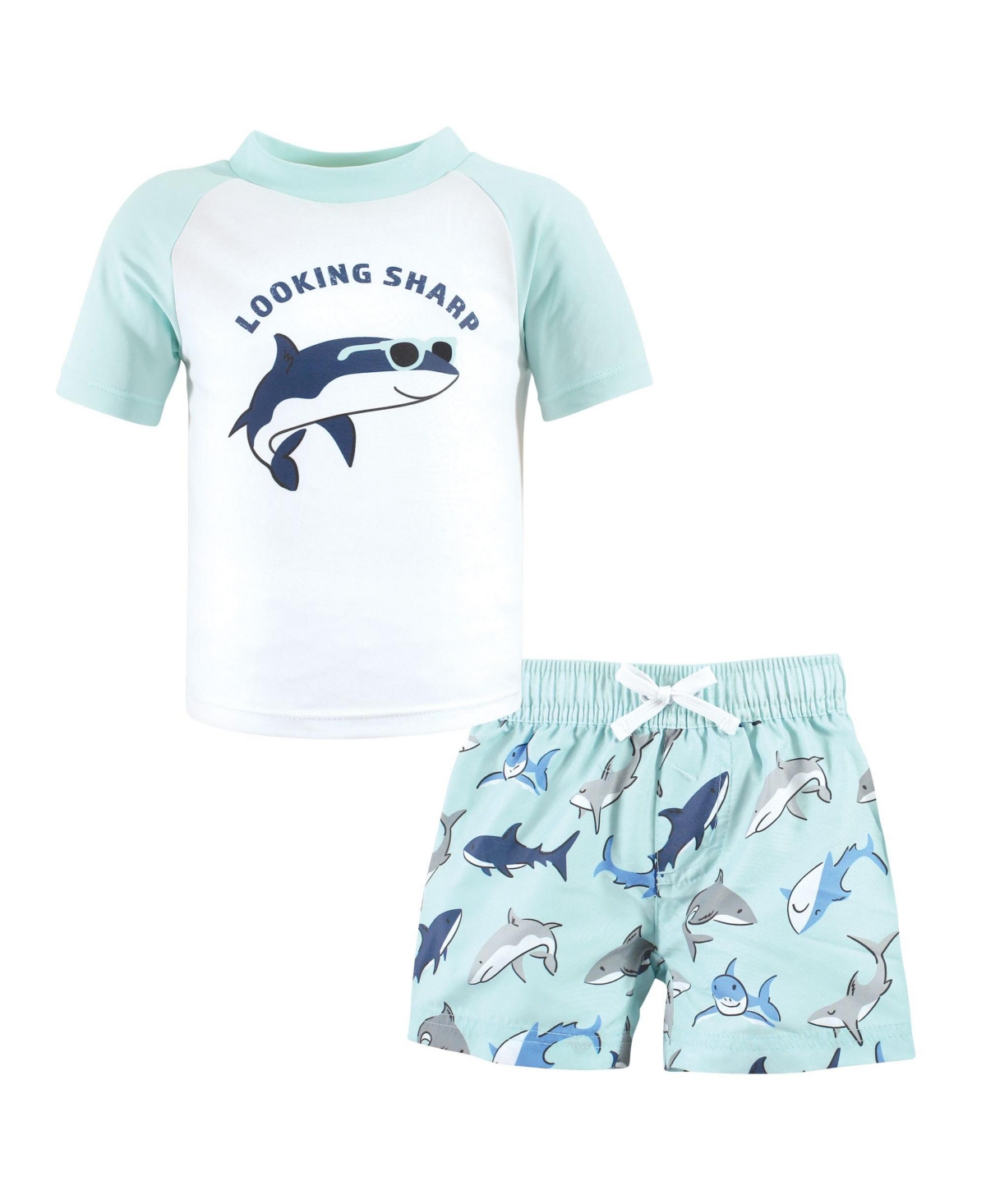 Click here for Hudson Baby Baby Boys Hudson Swim Rashguard Set  L... prices