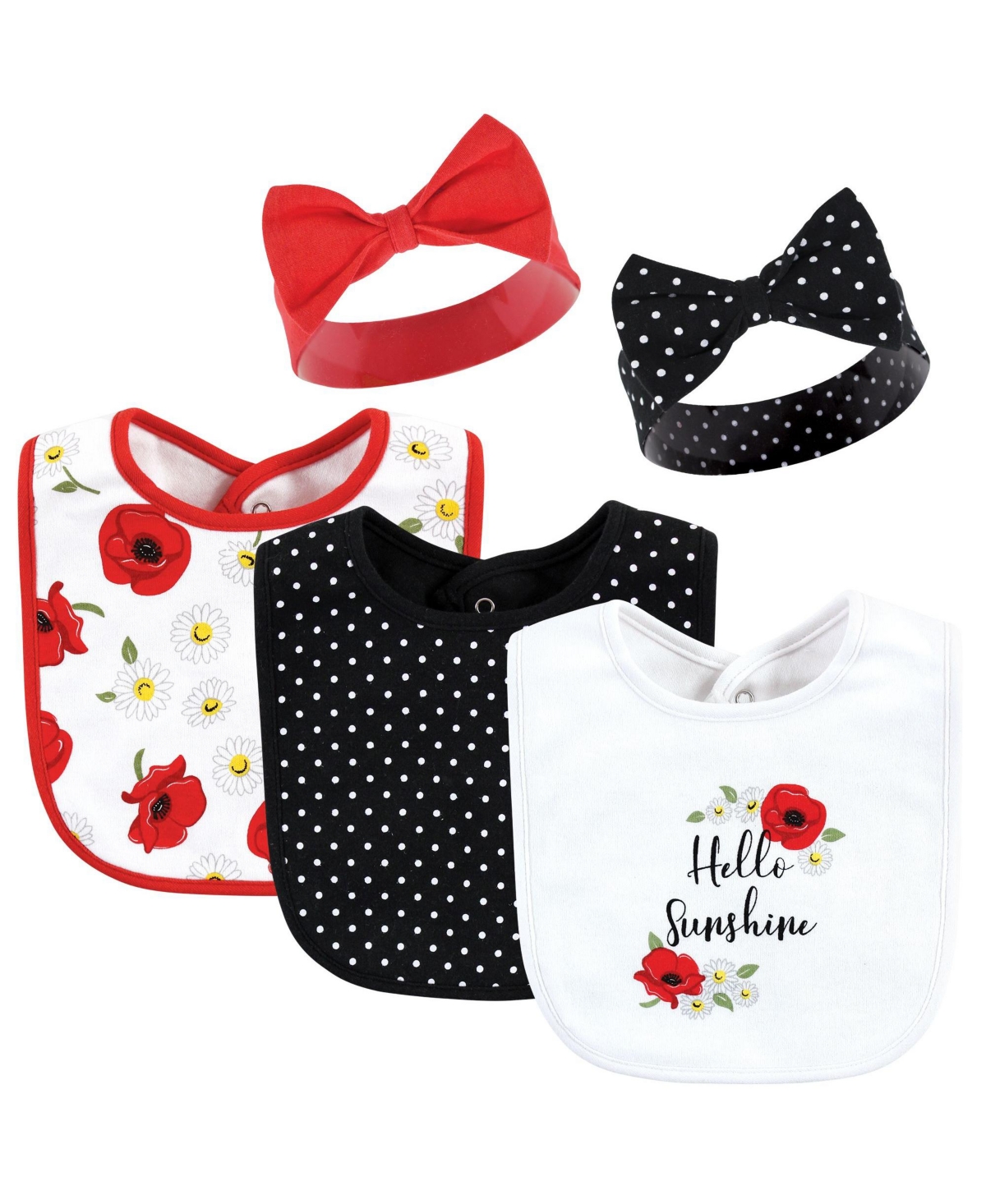 Click here for Hudson Baby Baby Girls Soft Cotton Bib & Headwear... prices