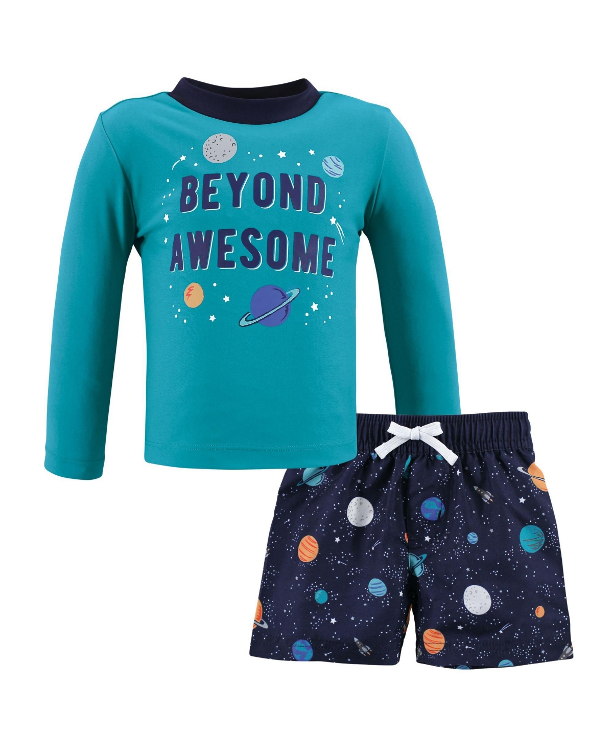 Click here for Hudson Baby Baby Boys Hudson Sun-Safe Rashguard Se... prices