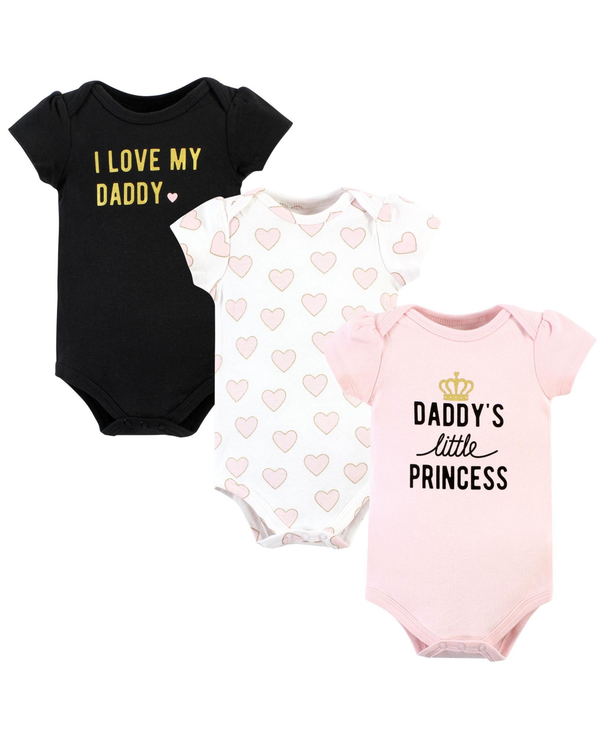 Click here for Hudson Baby Baby Girls Hudson Cotton Bodysuits 3-P... prices