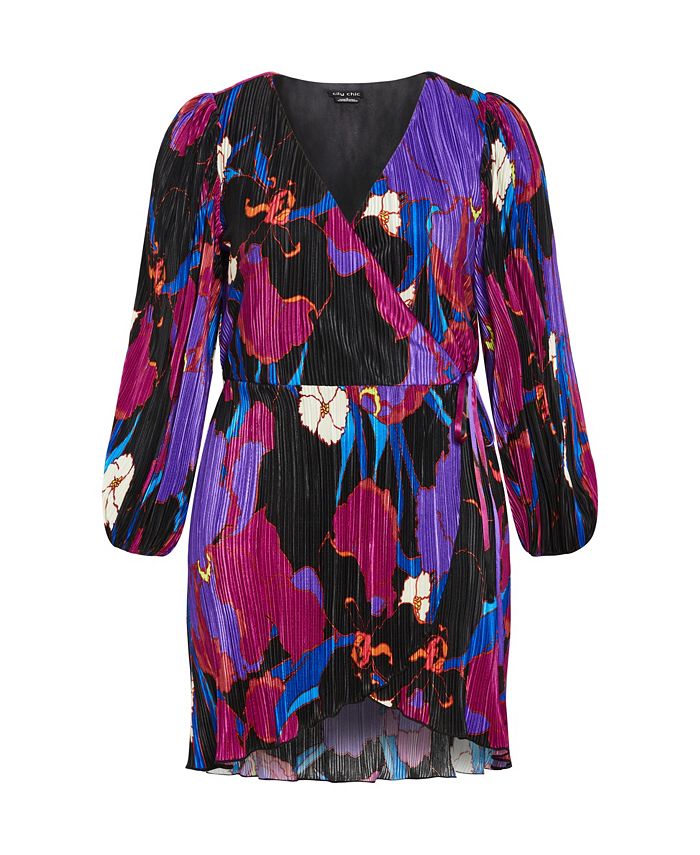 CITY CHIC Plus Size Kira Print Dress - Macy's