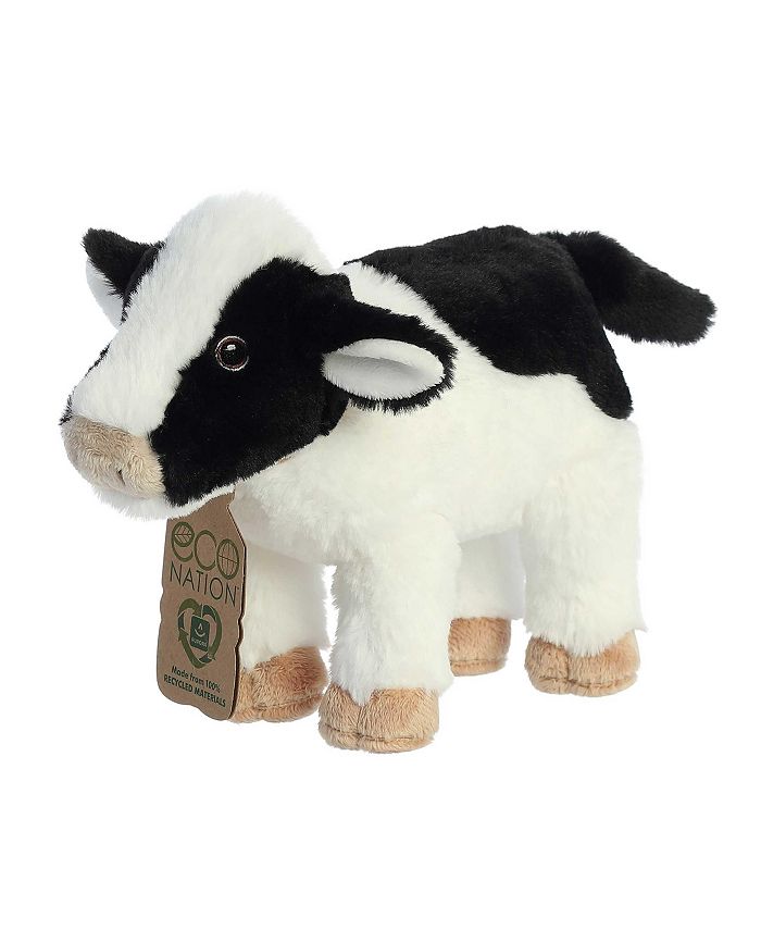 Aurora Medium Cow Eco Nation Eco-Friendly Plush Toy White 9.5" - Macy's