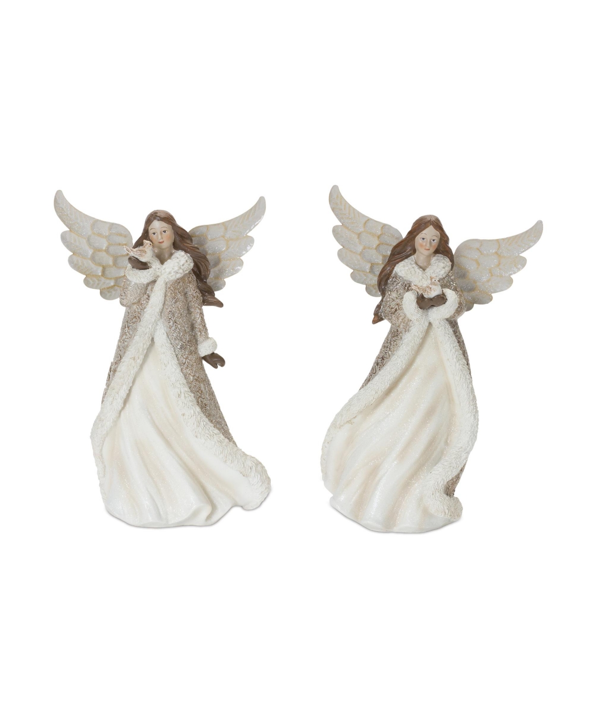 Click here for Slickblue Winter Angel Figurine With Bird Accent (... prices