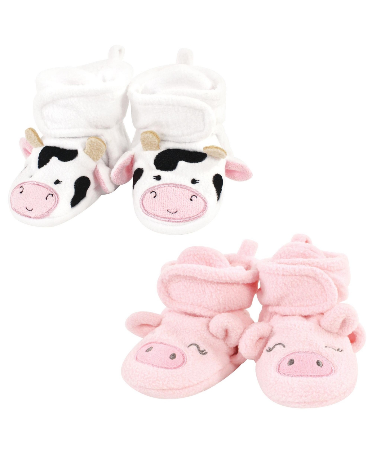 Click here for Hudson Baby Baby Girls Fleece Booties - Cow pig prices