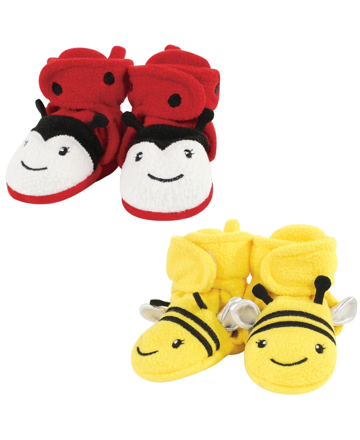 Click here for Hudson Baby Baby Girls Fleece Booties - Ladybug be... prices